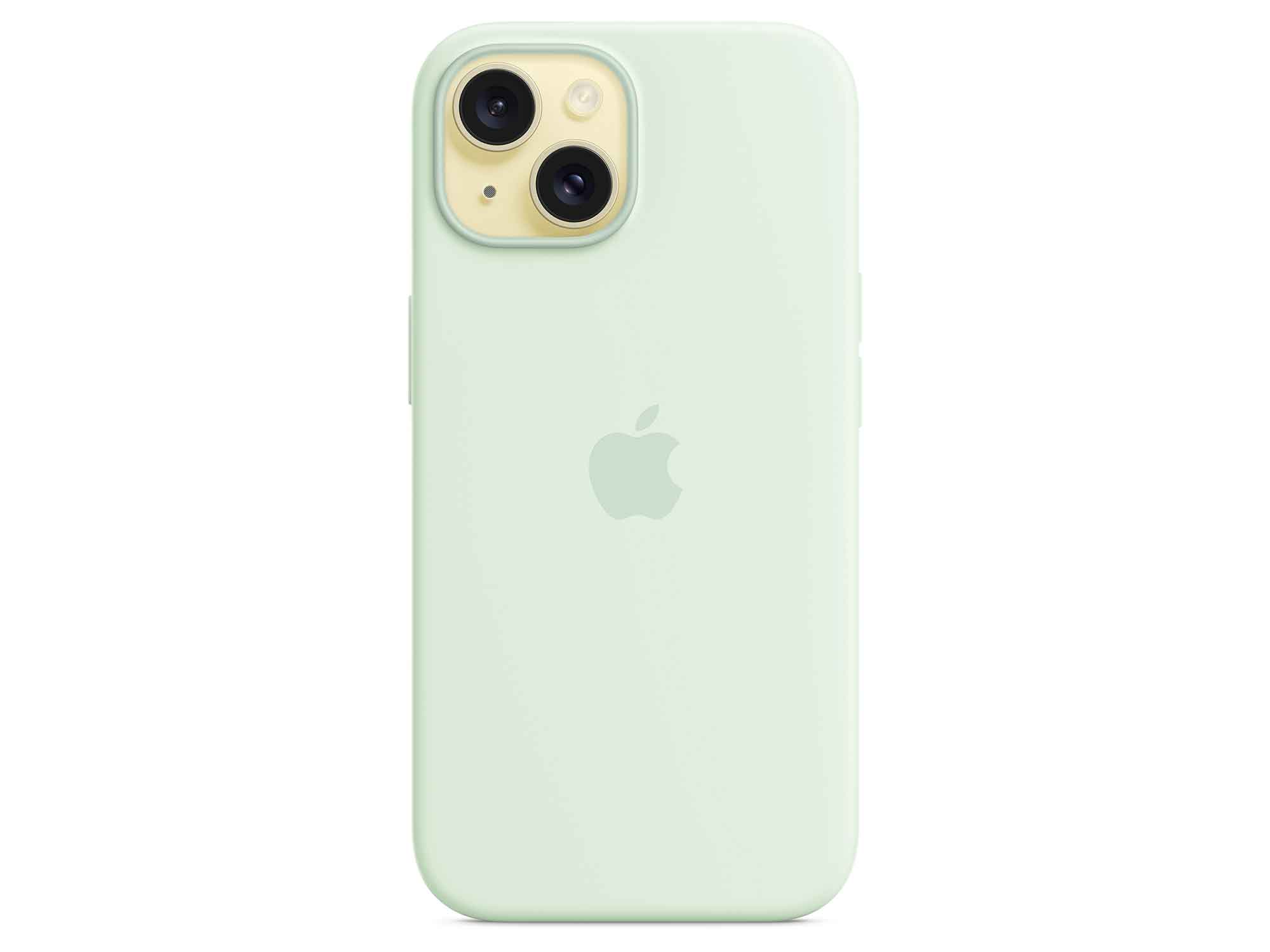 հեռախոսի պատյան apple iphone 15 silicone case with magsafe (soft mint) (mwnc3zm/a)